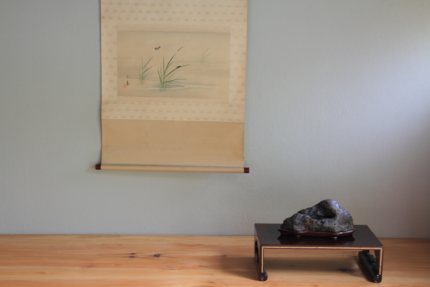 Tokonoma display-Suiseki kazari | Kitora no do